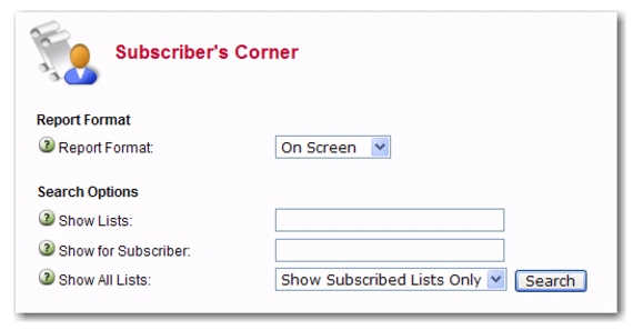 Subscriber’s Corner